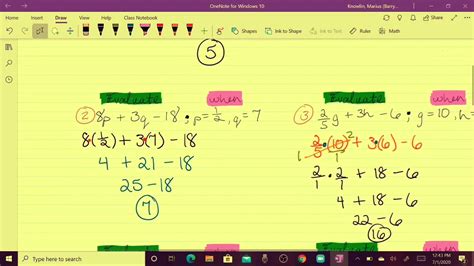 Algebra 1 Substitution And Evaluation Review Youtube