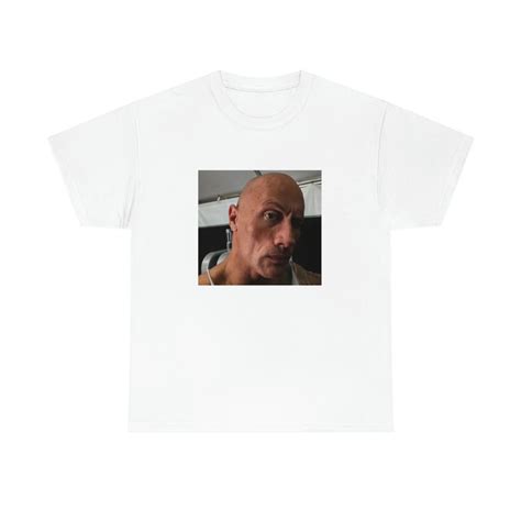 The Rock Eyebrow Meme T Shirt Etsy