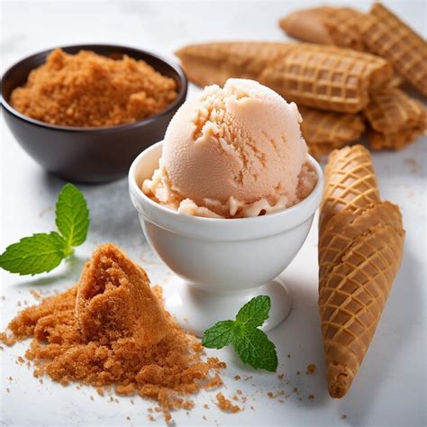 Premium Ai Image Graham Cracker Ice Cream