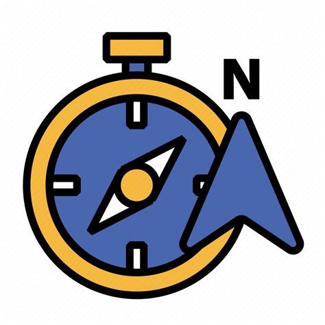 compass navigation browse map direction travel exploration icon