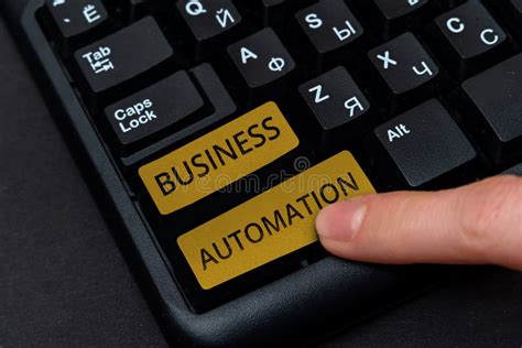 Conceptual Display Business Automation Business Concept Advanced Capabilities Timely