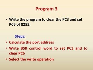 8255 Programming PPT