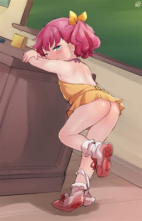 Born To Die Eyebrows Highres Tagme 1girl Ass Bent Over Blue Eyes