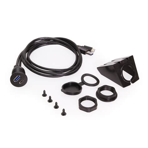 Usb Panel Mount Extension 1 X Type C 30 And 1 X Usb 30 A Male To