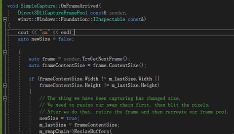 I Tried To Apply The Code For Capturing Window Pictures In My Project But My Program Seems To