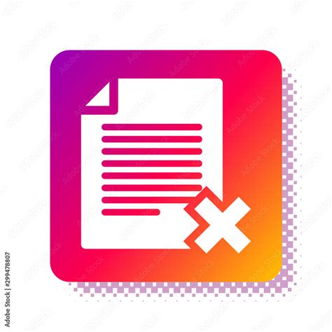 Delete Document Icon
