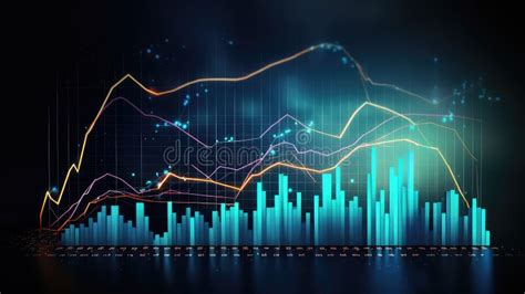 visualization data charts and graphs stock illustration illustration