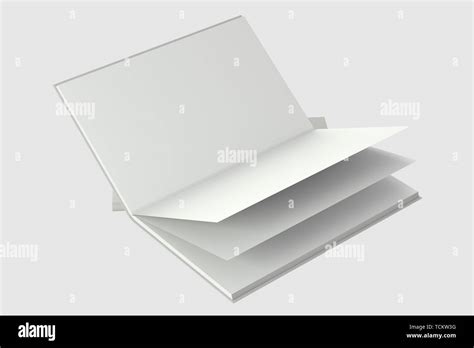 The Blank Opening Notebook Background 3d Rendering Computer Digital