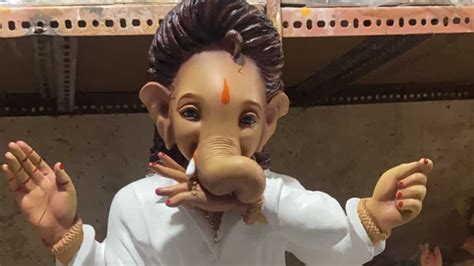 Allu Arjuns Pushpa Raj Inspires Ganesha Idols For Ganesh Chaturthi