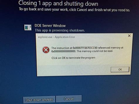 Error In Explorer Exe Windows Forums