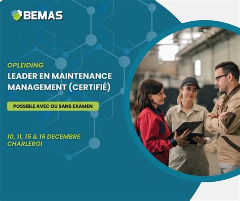 Maintenance Assetmanagement Fiabilité Gmao Leadership Bemas