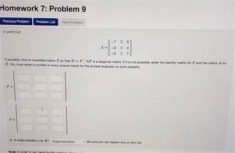 solved homework 7 problem 9 next problem previous problem
