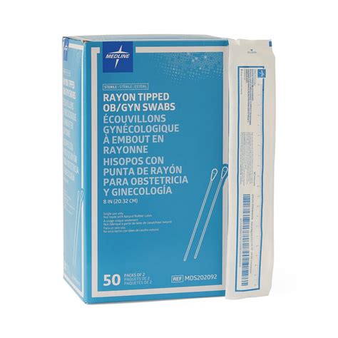 Medline Rayon Tipped Obgyn Swabs Medline