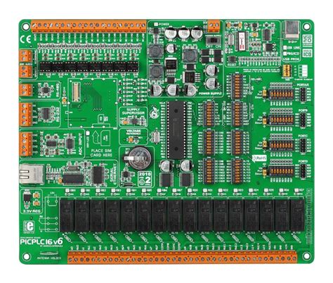 Mikroe 465 Mikroelektronika Development Kit Picplc16 V6