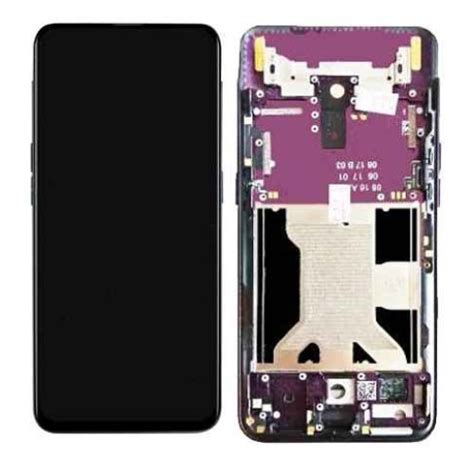 Oppo Find X Lcd Screen With Frame Module Bordeaux Red