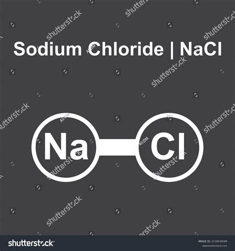 Molecular Model Sodium Chloride Nacl Molecule Stock Vector Royalty Free 2118430589 Shutterstock