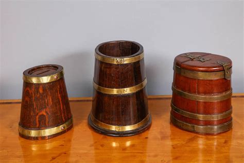 Collection Of 19th Century Brass Bound Vessels For Sale At 1stdibs