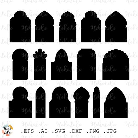 Window Svg Door Arch Svg Arabian Frame Svg Stencil Templa Inspire