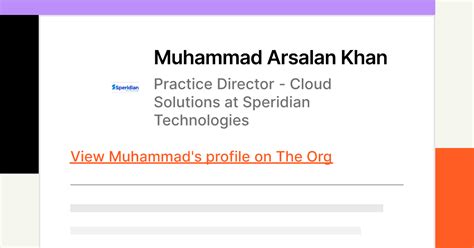 muhammad arsalan khan practice director cloud solutions at