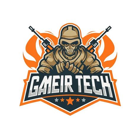 Logo Design For Gamer Tech Futuristic Typography Emblemizing