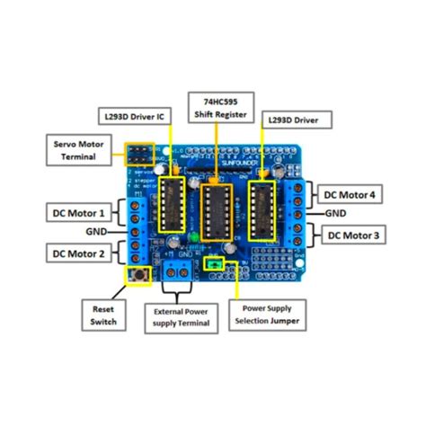 L293d Motor Shield Buy In Sri Lanka For Diy Projects