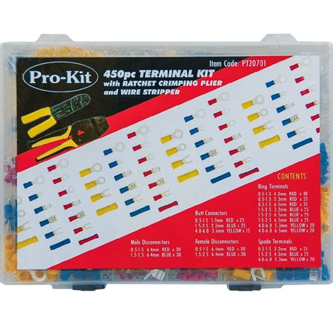 Terminal Wire Electrical Kit 450 Pce Gp Wholesale