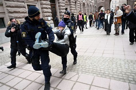 Greta Thunberg Dragged Away From Protest As Police Arrest Eco Warrior