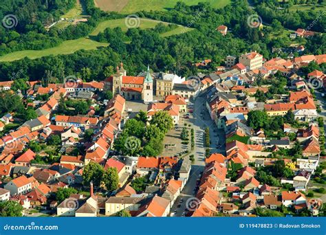 Town Kourim - Historical City Stock Image - Image of churchs, republic ...