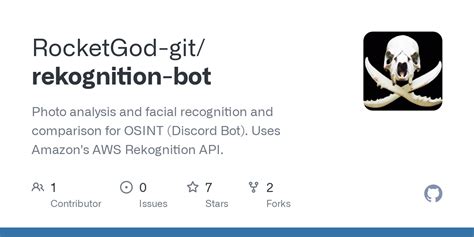 Github Rocketgod Gitrekognition Bot Photo Analysis And Facial