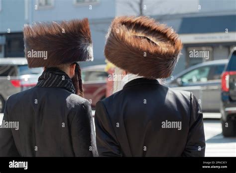 On The Sabbath And Holidays Orthodox Jewish Men From Some Of The Hasidic