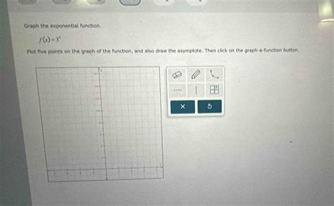 Solved Graph The Exponential Function Fx3x Plot Five Points On