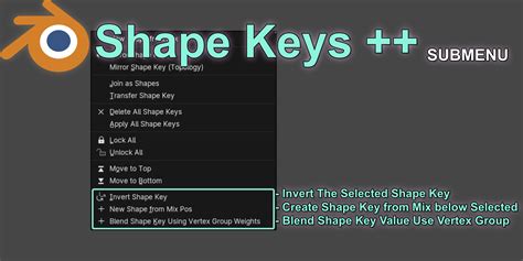 shape keys superhive formerly blender market