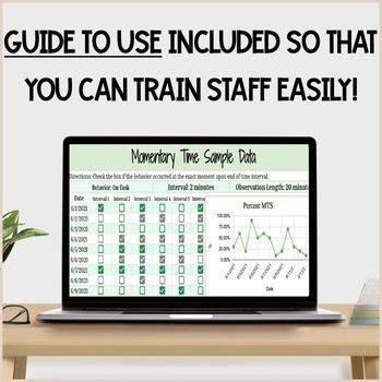 ABA Therapy Behavior Data Graphs Partial Interval Momentary Time Sample