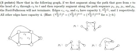 3 Points Show That In The Following Graph If We