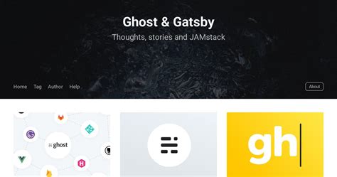 Gatsby Starter Ghost Gatsby
