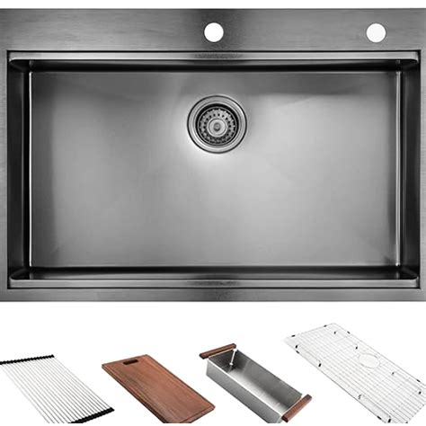 Stonestory 16 Gauge Stainless Steel Kitchen Sink 27 X 22 Drop In