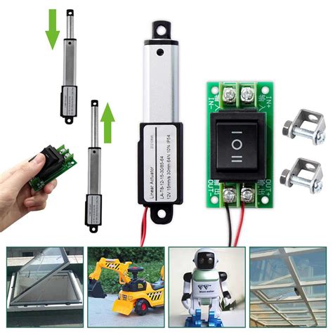 Micro Linear Actuator With Controller 1 2 Stroke Small Electric Motion Actuator 12v Dc