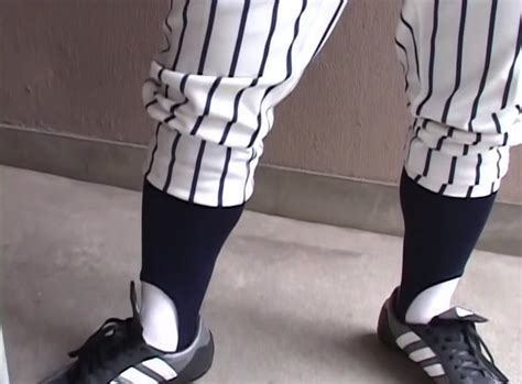 White Sock Baseball Player