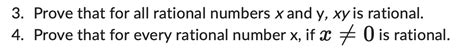 Solved 3 Prove That For All Rational Numbers X And Y Xy Is Chegg Com