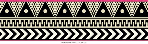 Detailed Designed Border Geometrical Elements Stock Illustration