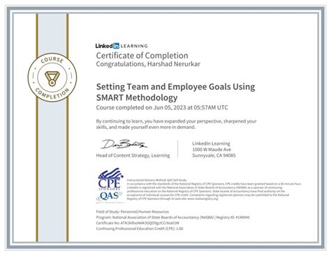 Harshad Nerurkar On Linkedin Certificate Of Completion