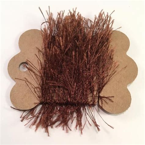 3 Yards Eyelash Trim Brown Novelty Fibers For Scrapbooks Etsy