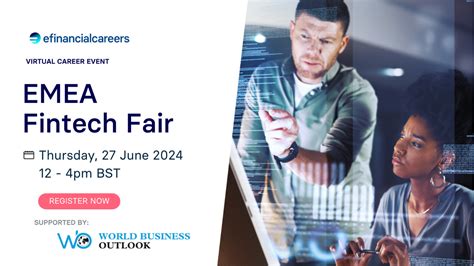 Efinancialcareers Emea Fintech Fair Virtual Career Event World