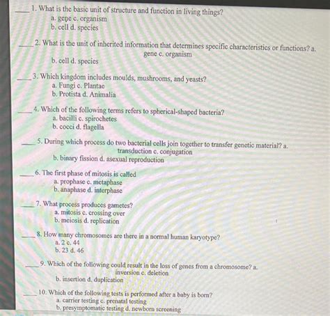 Solved What Is The Basic Unit Of Structure And Function Chegg