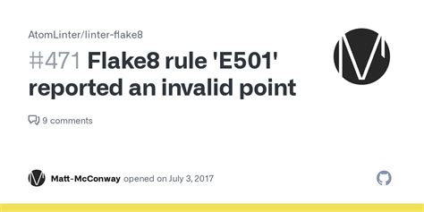 flake8 rule e501 reported an invalid point · issue 471 · atomlinter