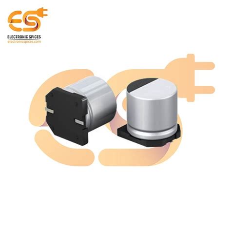 100uf 50v Smd Electrolytic Capacitor Pack Of 5