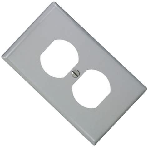 Placa Para Contacto Duplex Color Gris Leviton 80703 0gy Lumi