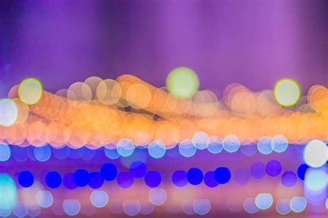추상 흐리게 원형 Bokeh 배경입니다 크리스마스와 새 해 축제 기간 동안 Led 조명 장식의 Bokeh Defocused 배경
