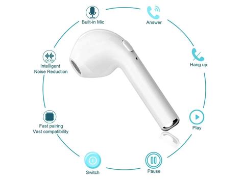 Auriculares Bluetooth True Wireless I7 Mini Sem Fios Com Estojo De