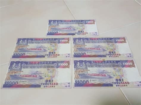 Sgd 1000 Notes Hobbies And Toys Memorabilia And Collectibles Currency